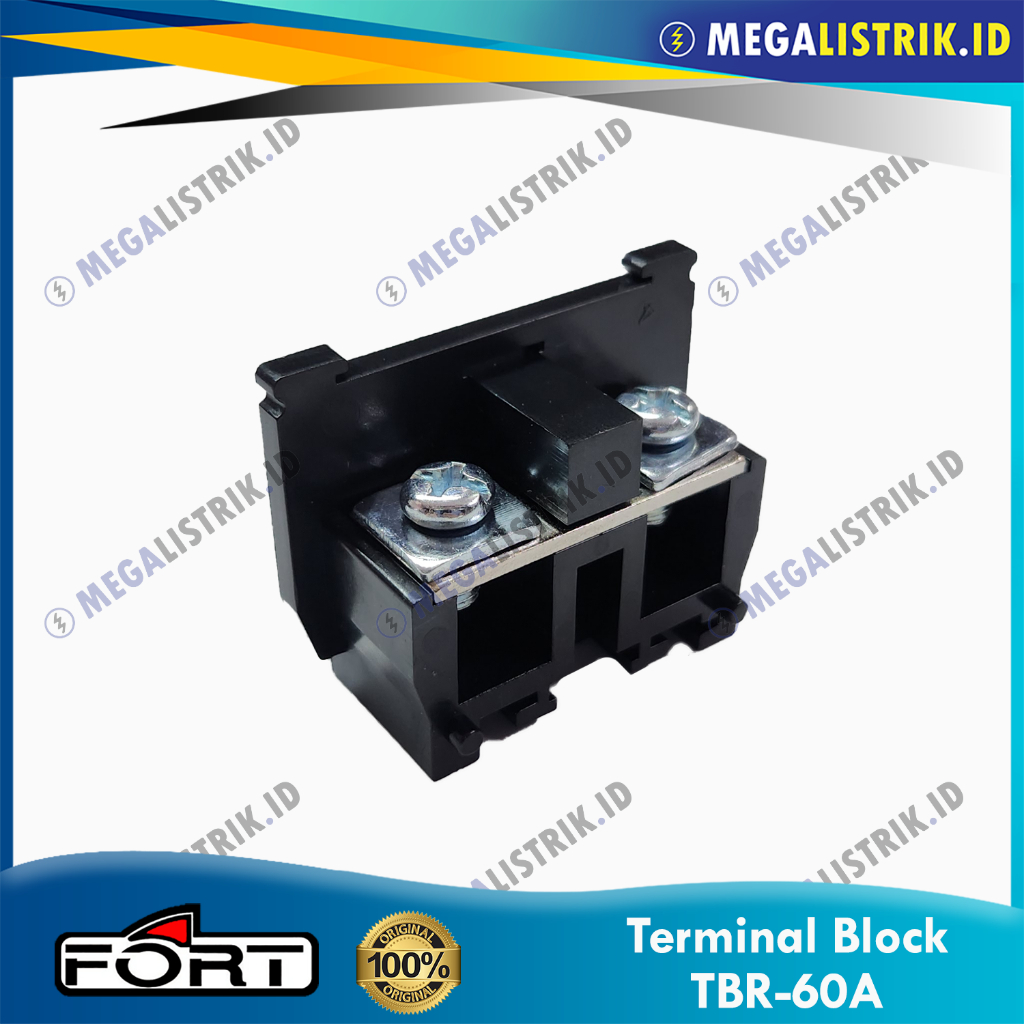 Jual FORT TERMINAL BLOCK TBR-60A / TERMINAL BLOK MODEL TEND 60 AMPERE DIN RAIL CBR-60 | Shopee ...