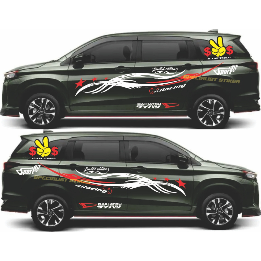 Jual Stiker Body Mobil Xenia 2022 Sticker Daihatsu Xenia Model Tribal ...