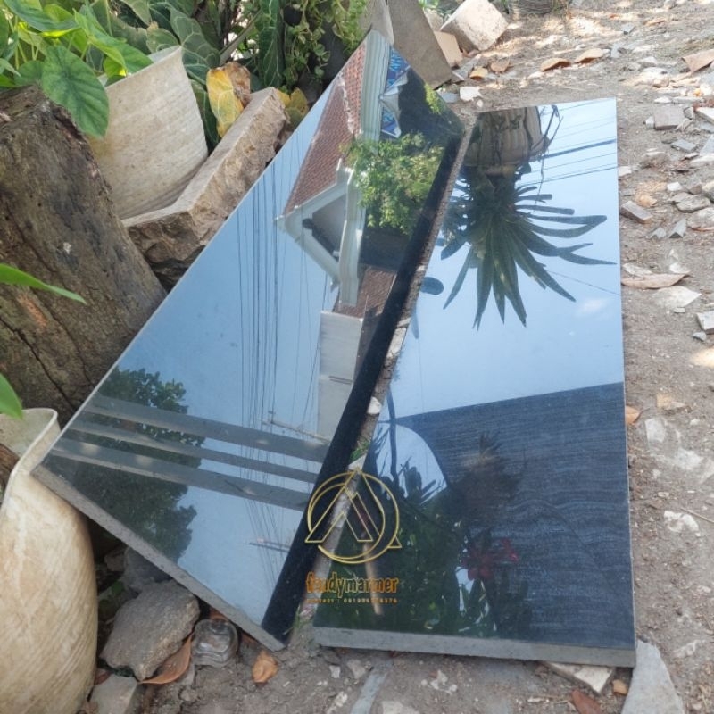 Jual Custom Lembaran lantai border tangga batu alam asli granit glossy ...