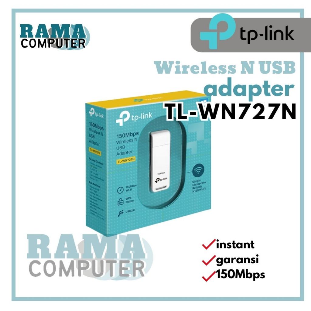 Jual TP-Link TL-WN727N 150Mbps Wireless N USB Adapter Penangkap Sinyal ...