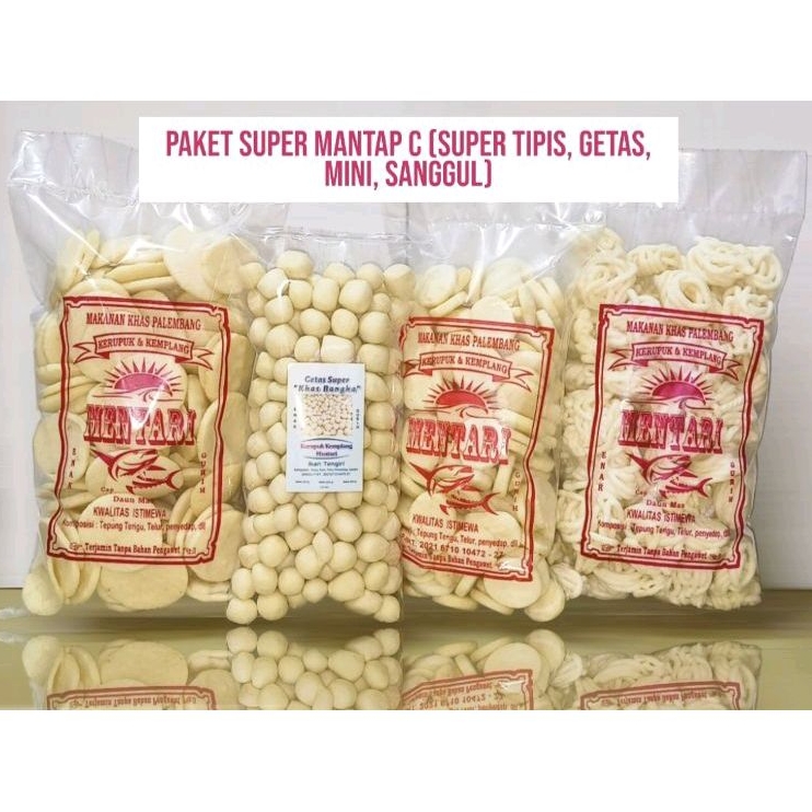 Jual Paket 1kg Super Mantap C (Tipis, Getas, Mini, Sanggul) | Shopee ...