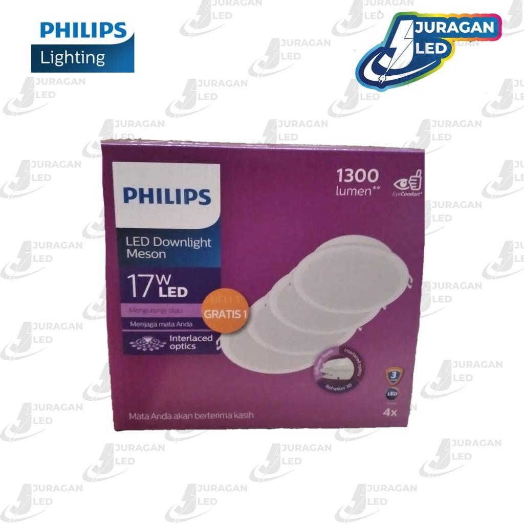 Jual Philips Downlight LED Meson Multipack 150 17W 6500K Putih - Paket ...