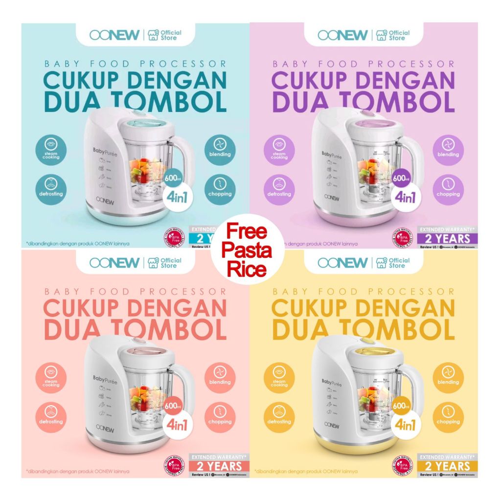 Jual BabyPurée by OONEW Petite Series 4 in 1- Food Processor alat untuk ...