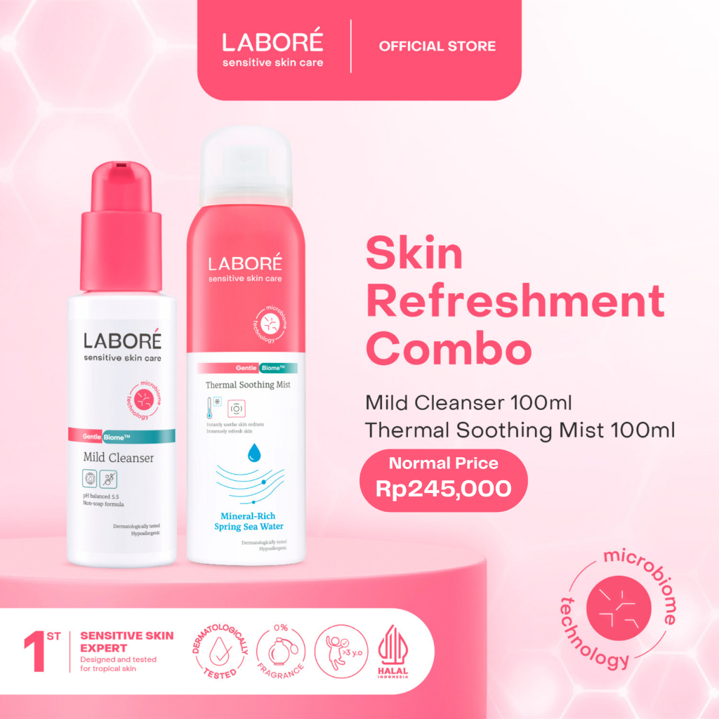 Jual Labore Skin Refreshment Combo Package (Mild Cleanser 100ml ...