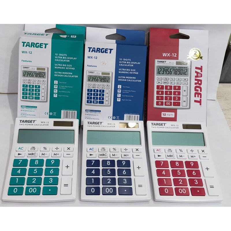 Jual Kalkulator Esa dan Target good quality 12digit bahan tebal dan ...