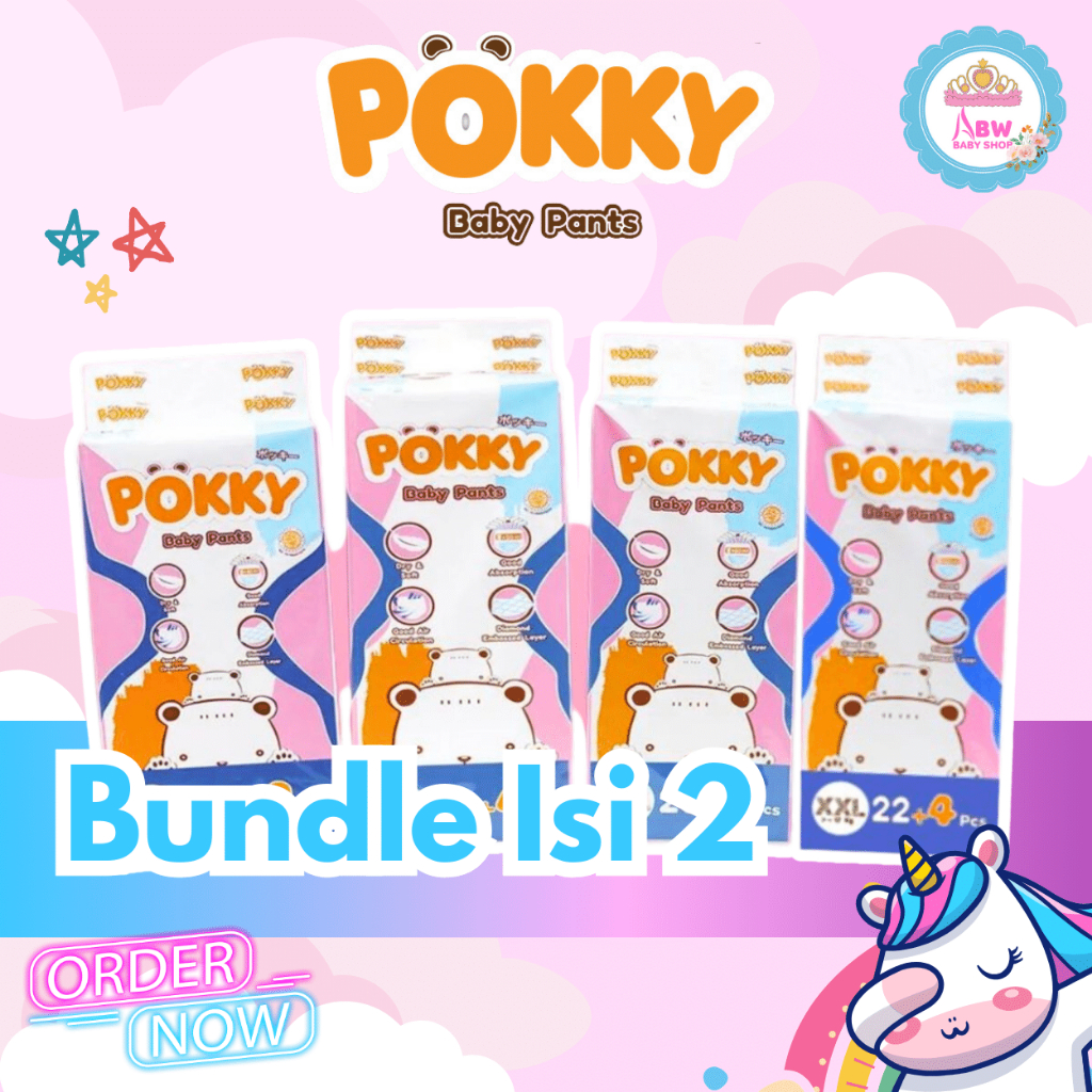 Jual BUNDLE ISI 2 POKKY PANTS TWINPACK SIZE M34+4/L30+4/XL26+4/XXL22+4 | Shopee Indonesia