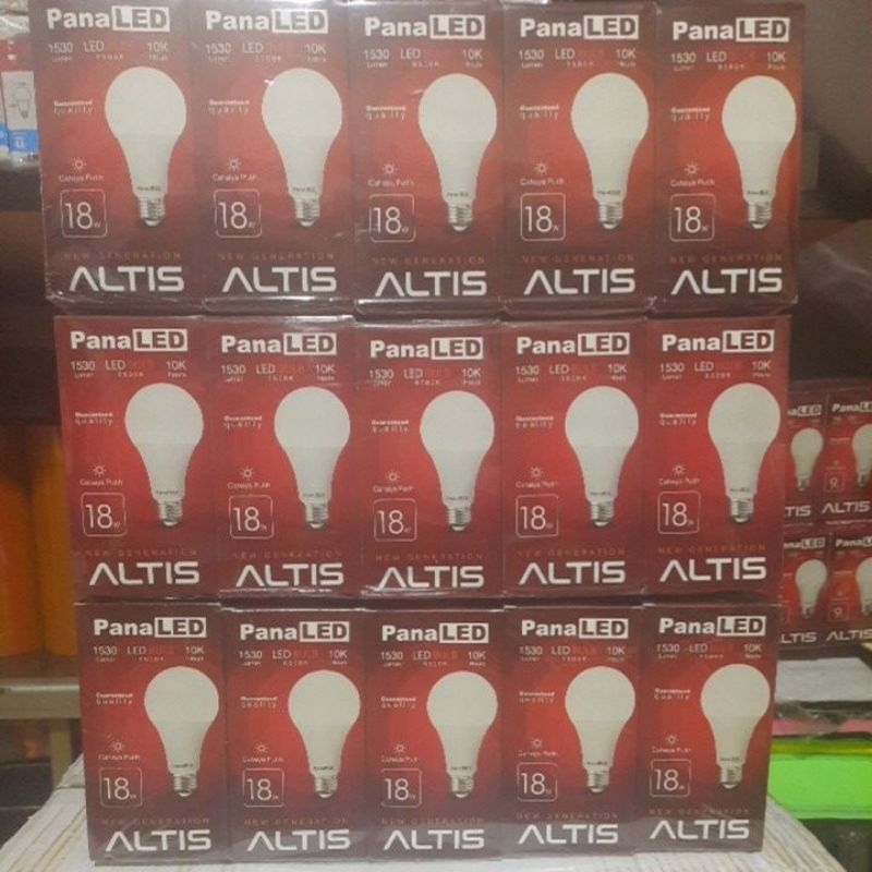 Jual Lampu panaled altis 18 watt led buld garansi 1 tahun cahaya putih | Shopee Indonesia