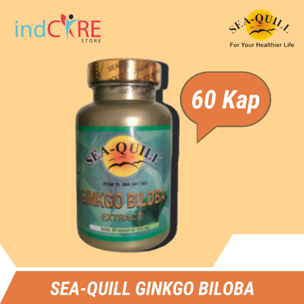 Jual Sea Quill Ginkgo Biloba Isi 60 Kapsul / Sea Quill Ginkgo Biloba ...