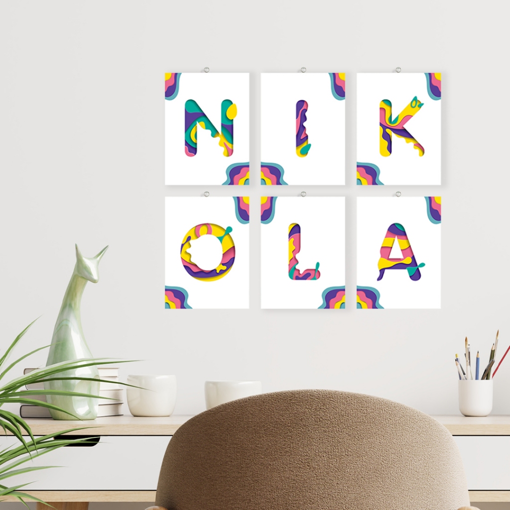 Jual Wooden Projects Walldecor Alfabet Cute Paper Cut Hiasan Dinding ...