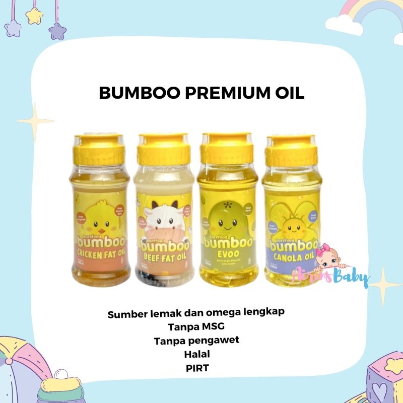 Jual BUMBOO MINYAK BERNUTRISI EVOO BUMBOO CANOLA BUMBOO CHICKEN FAT OIL ...