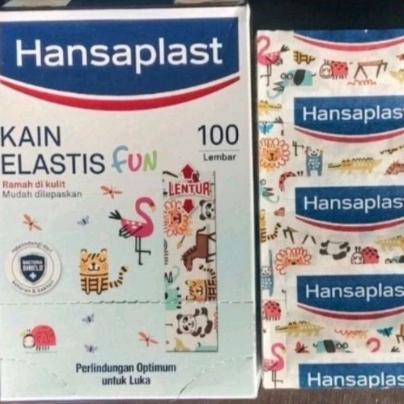 Jual plaster kain plaster hansaplas isi 100pcs plaster luka | Shopee ...