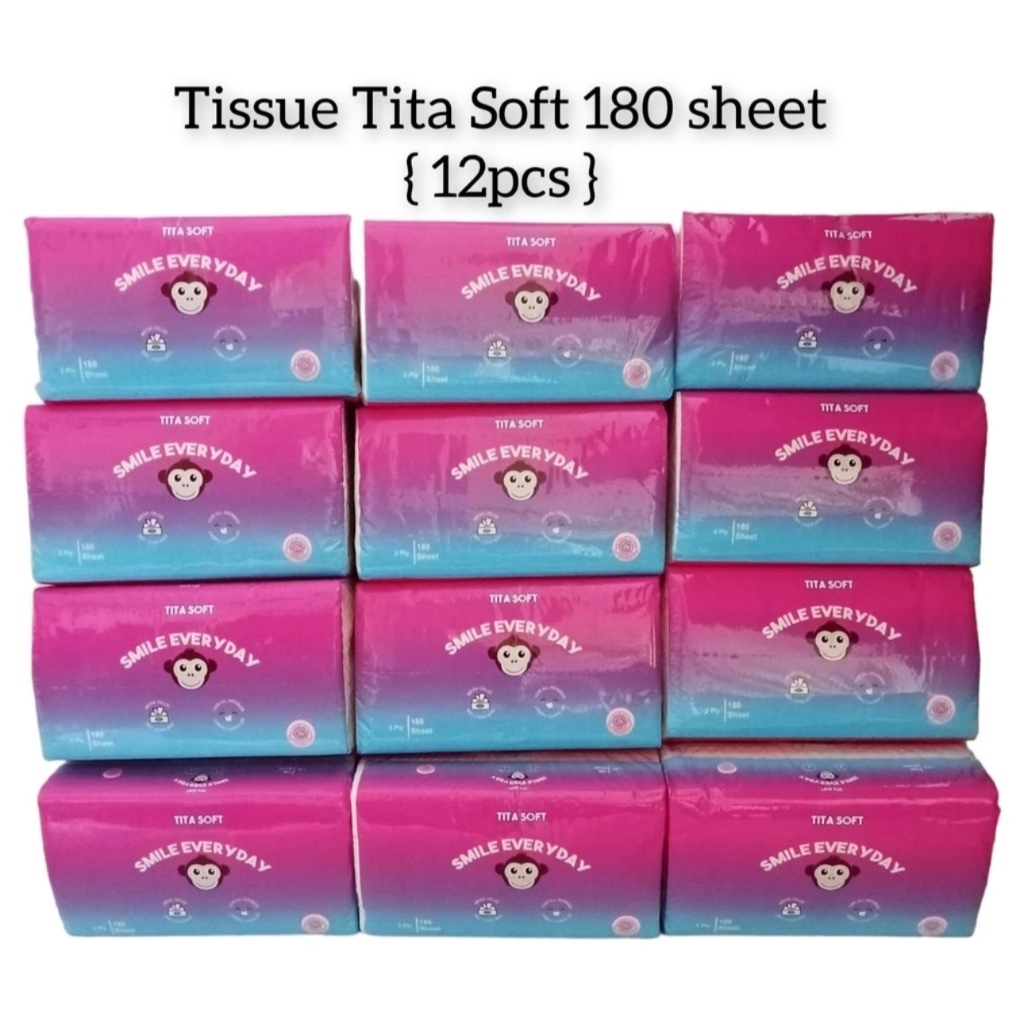 Jual Tissue Tita Soft 180 Sheet / TITASOFT 360S 2ply { 12pack ...