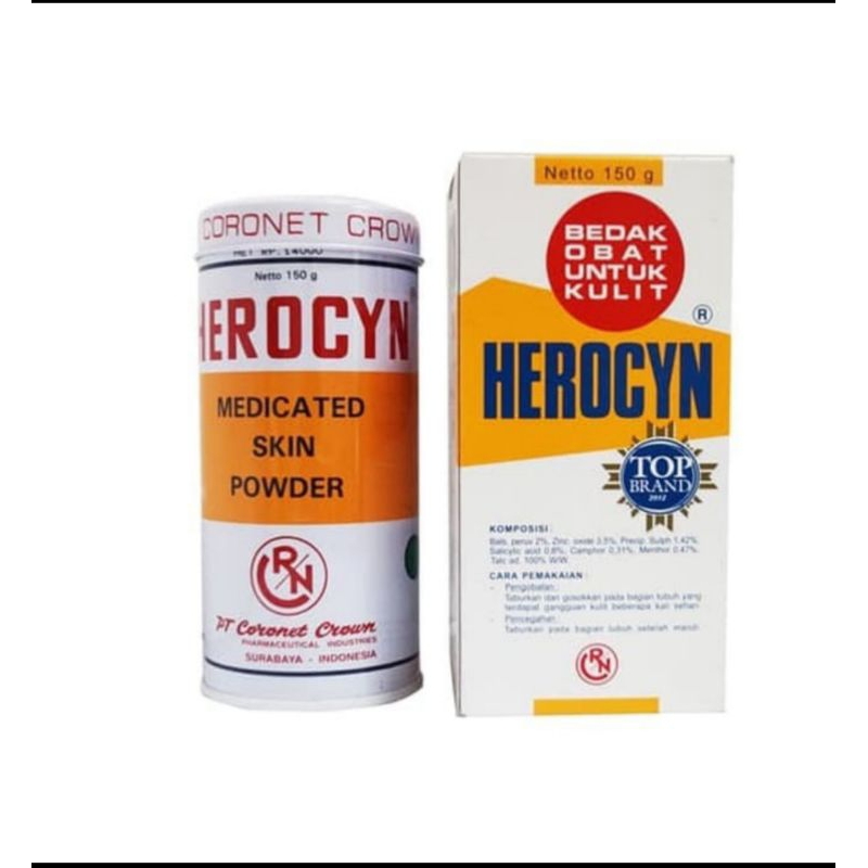 Jual Bedak Herocyn herocin powder 150 gr bedak gatal | Shopee Indonesia
