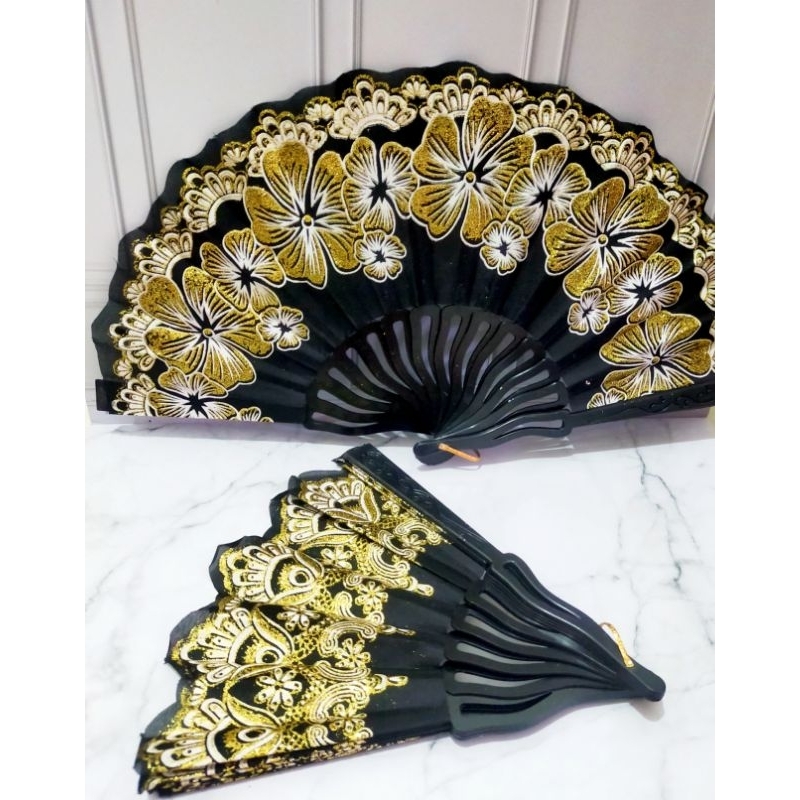 Jual KIPAS LIPAT BUNGA GLITER / KIPAS TANGAN KIPAS JEPANG TARI GLITER ...