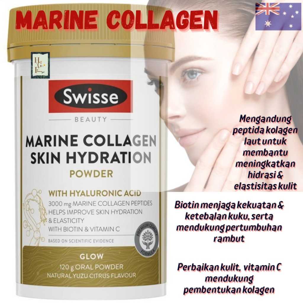 Jual Swisse Beauty Marine Collagen Skin Hydration Powder 120g | Shopee ...