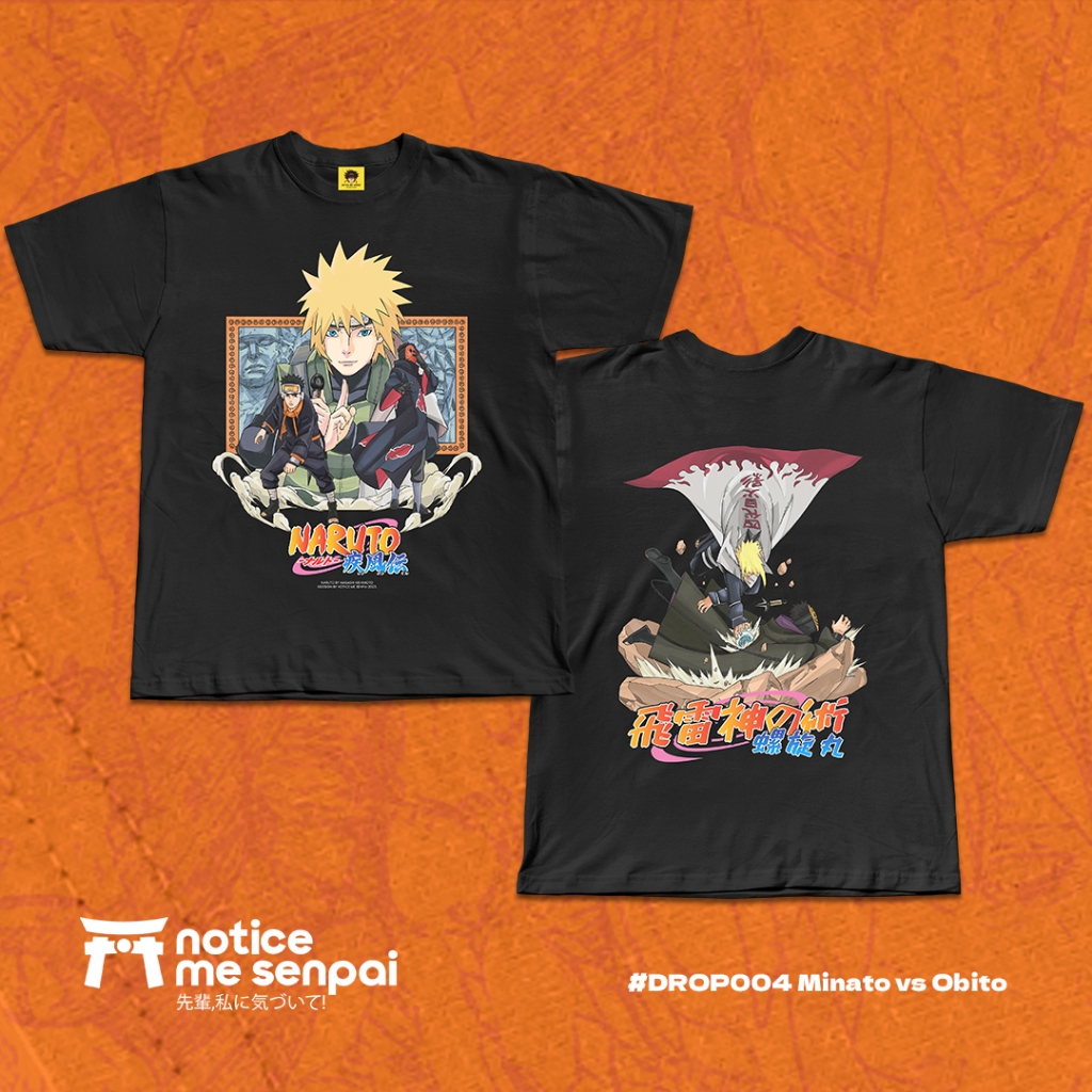 Jual NMS Minato vs Obito Heavyweight T-Shirt | Shopee Indonesia