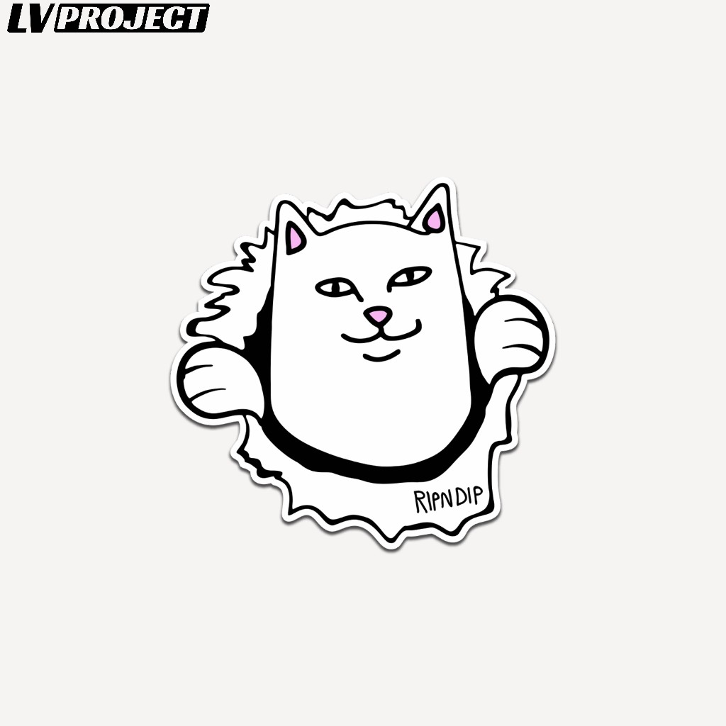 Jual Stiker Brand Distro Ripndip Tahan Air Sticker Vinyl Rip N Dip Hp ...