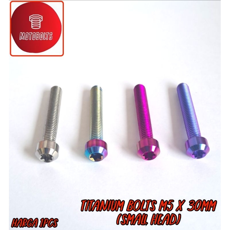 Jual Baut Titanium Original M5 x 30mm Drat 8 | Shopee Indonesia