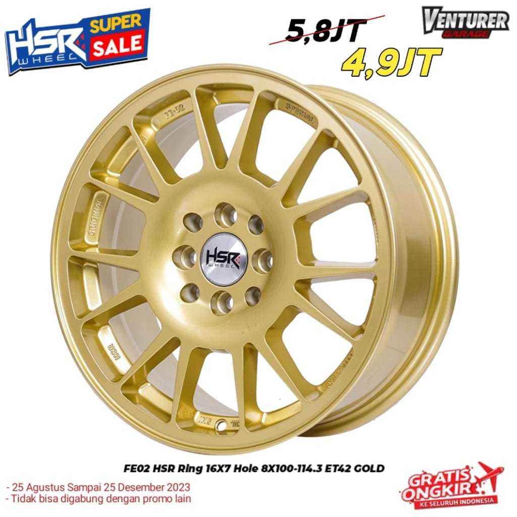 Jual VELG MOBIL RALLY LOOK R16 LUABNG 4X100-114.3 UNTUK YARIS, JAZZ ...