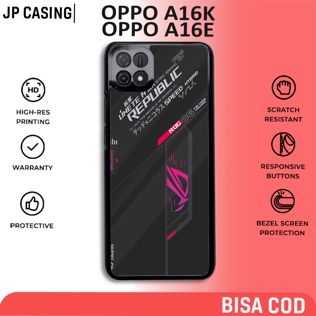 Jual case oppo a16k a16e terbaru motif aesthetic rog 3 gaming art keren ...