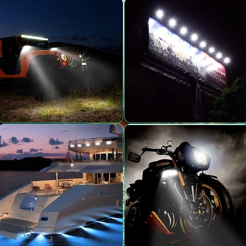 Jual lampu tembak 6 mata lebar sorot LED bar 15cm 12 v 18 watt | Shopee ...