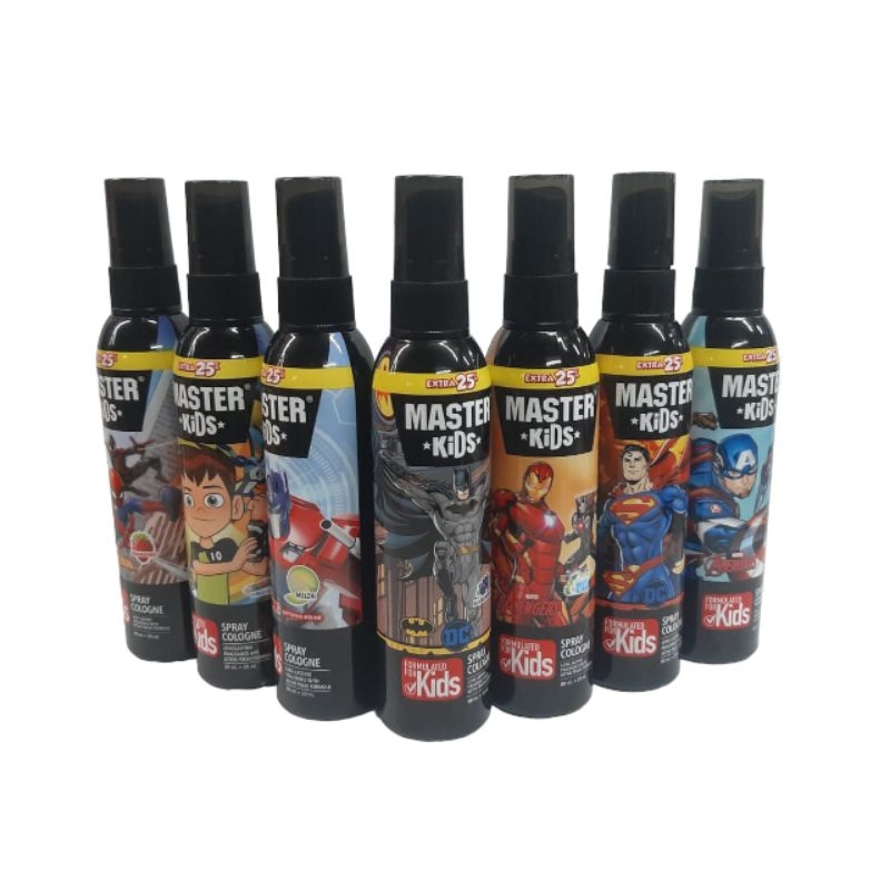 Jual Master kids spray cologne 100 ml | parfum anak super hero | Shopee ...