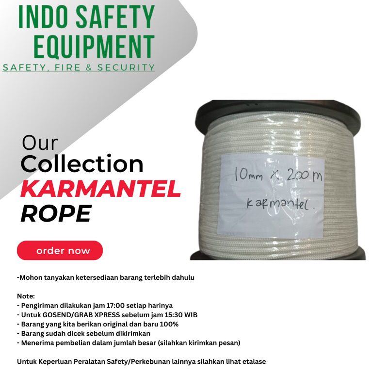 Jual Tali Karmantel 10mm x 200 mtr | Shopee Indonesia