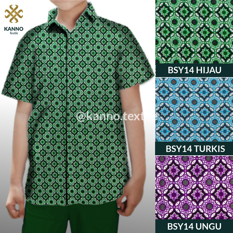 Jual KAIN BATIK SERAGAM SEKOLAH SD SMP SMA BAHAN BSY SANWOS BSY14 WARNA ...