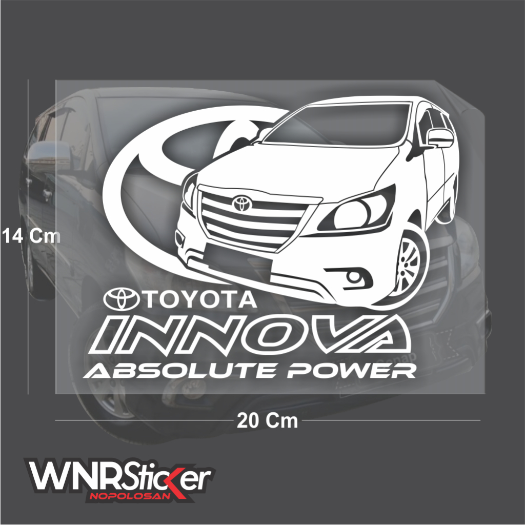Jual Stiker Variasi Kaca Mobil INNOVA Barong Model Terbaru | Shopee ...