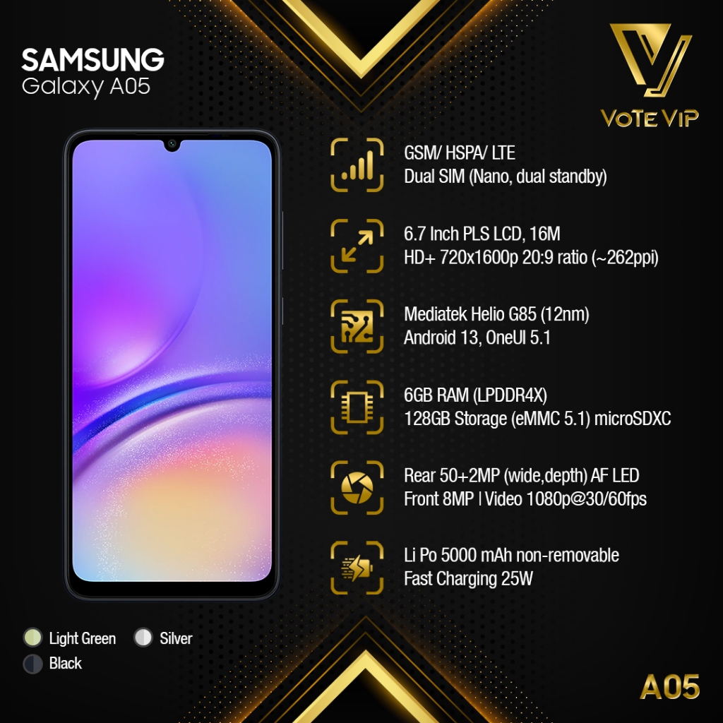 Jual Samsung Galaxy A05 6/128 Garansi Resmi Samsung Indonesia | Shopee ...