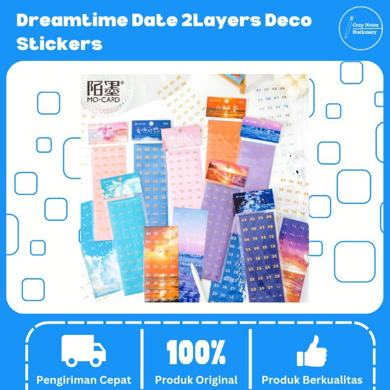 Jual Dreamtime Date 2Layers Deco Stickers - Stiker Deco - Stiker ...