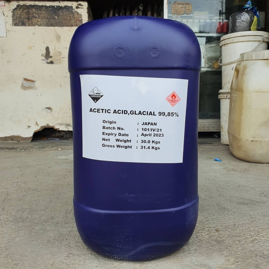 Jual Acetic Acid Glacial 99,85 % Jepang 30 Kilogram Cuka Food Grade ...