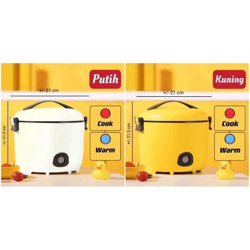 Jual Rice Cooker Mini 1.6L Penanak Nasi / Magic Com Portable⭐ Mrlion ⭐ ...