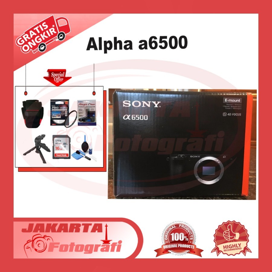 Jual Sony Alpha A6500 BODY - Sony Alpha A6500 Kit 16-50mm Lens | Shopee ...