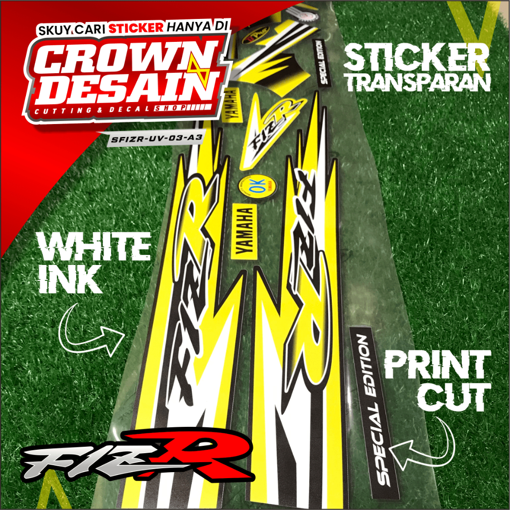 Jual Striping Transparan Yamaha FIZR Variasi Racing - Stiker Semifull ...