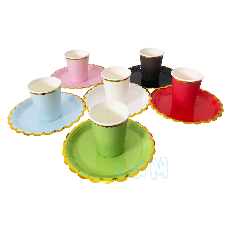 Jual [10 Pcs] Piring Gelas Ulang Tahun Pesta Party Lace 7 Inch Happy ...