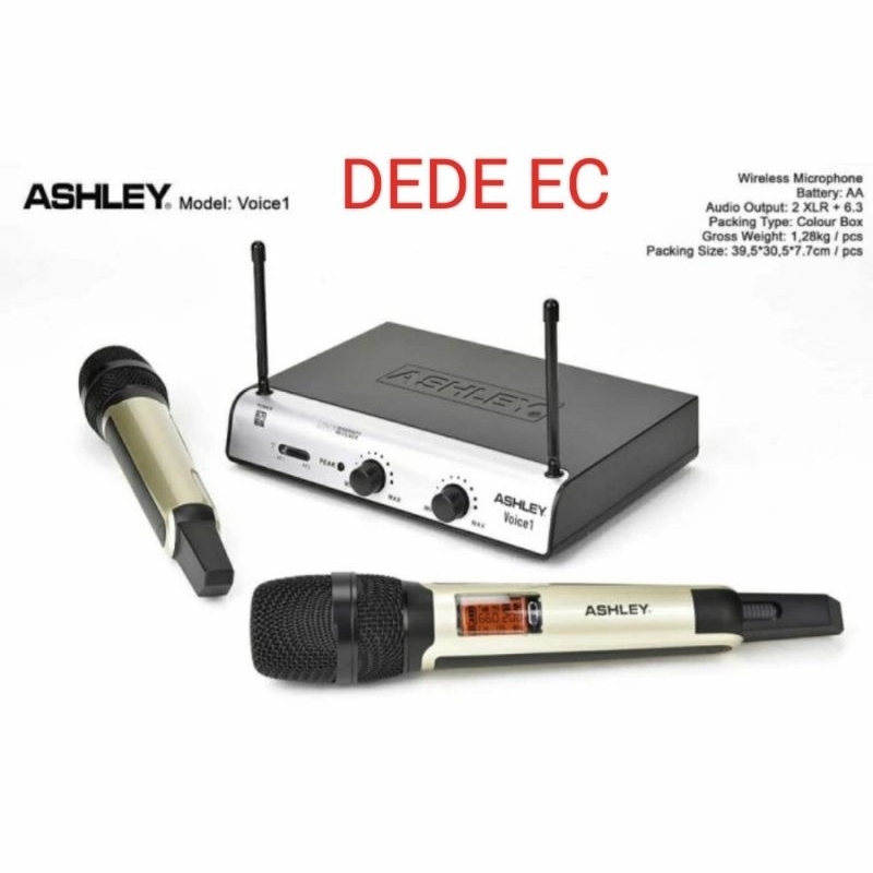 Jual MIC WIRELESS ASHLEY VOICE 1 ORIGINAL | Shopee Indonesia