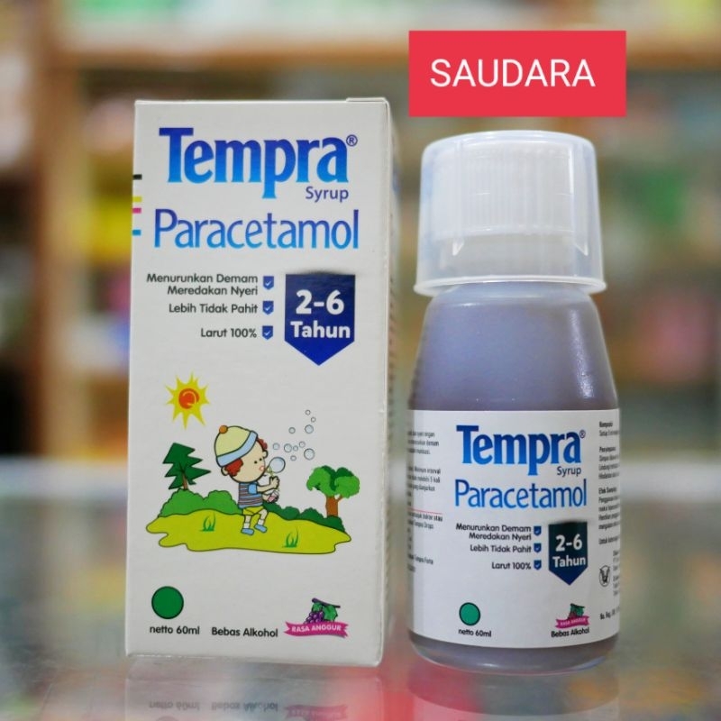 Jual Tempra Syrup Paracetamol 60 ml | Shopee Indonesia