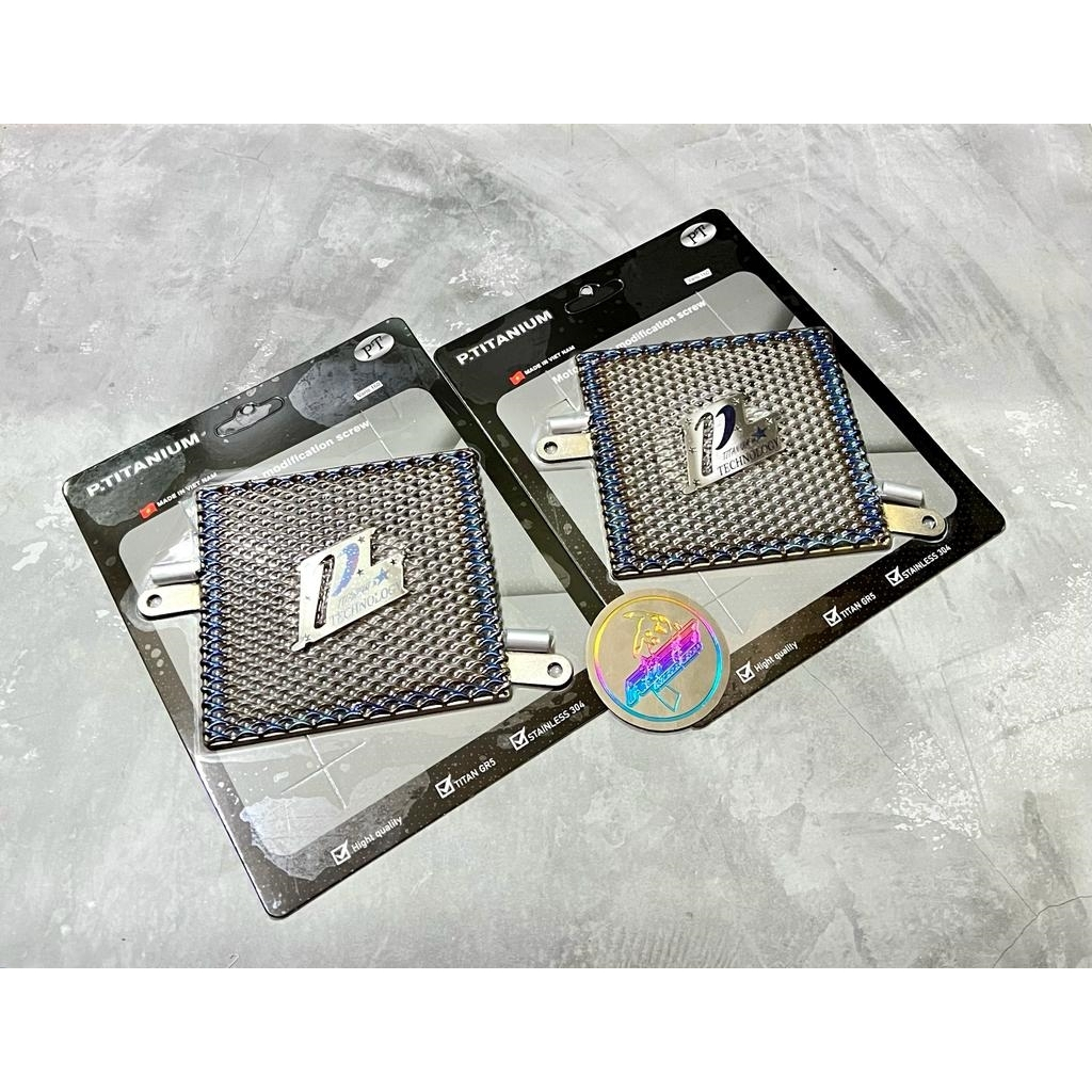 Jual Cover radiator titanium by P TITANIUM model jaring vario 160 pcx ...
