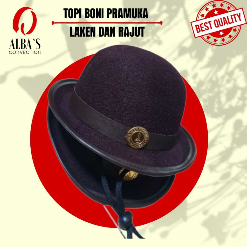 Jual Topi Boni Pramuka Laken Rajut | Shopee Indonesia