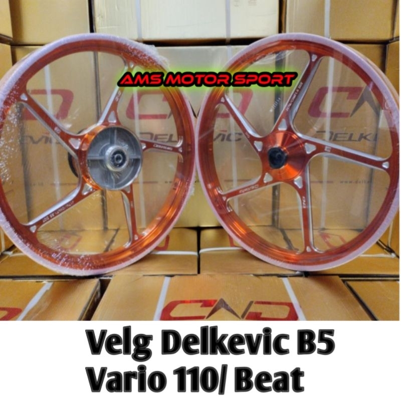 Jual velg, velak delkevic B5 ring 14 vario 110, beat, scoopy, genio ...