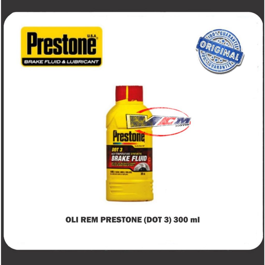 Jual Oli Rem Prestone Dot 3 Brake Fluid 300ml | Shopee Indonesia