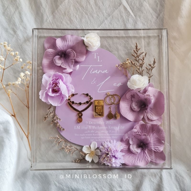 Jual NOMA Bingkai Mahar Akrilik / Mahar Minimalis / Mahar Pernikahan ...