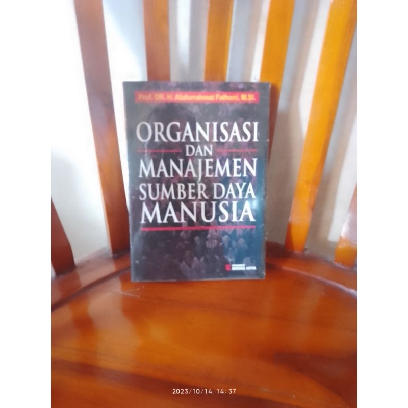 Jual Buku Ori ORGANISASI dan MANAJEMEN SUMBER DAYA MANUSIA Oleh Prof. Dr. H. Abdurrahmat Fathoni ...