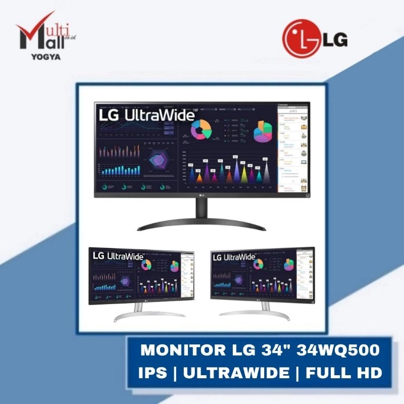 Jual LG Monitor 34WQ500 UltraWide IPS 100Hz Full HD LED 34" AMD ...