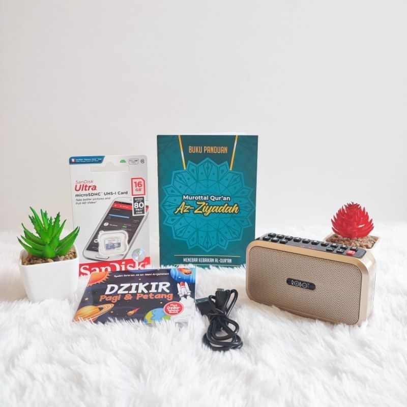Jual Speaker Murottal Quran Az-Ziyadah Premium Robot RB200 Bluetooth ...