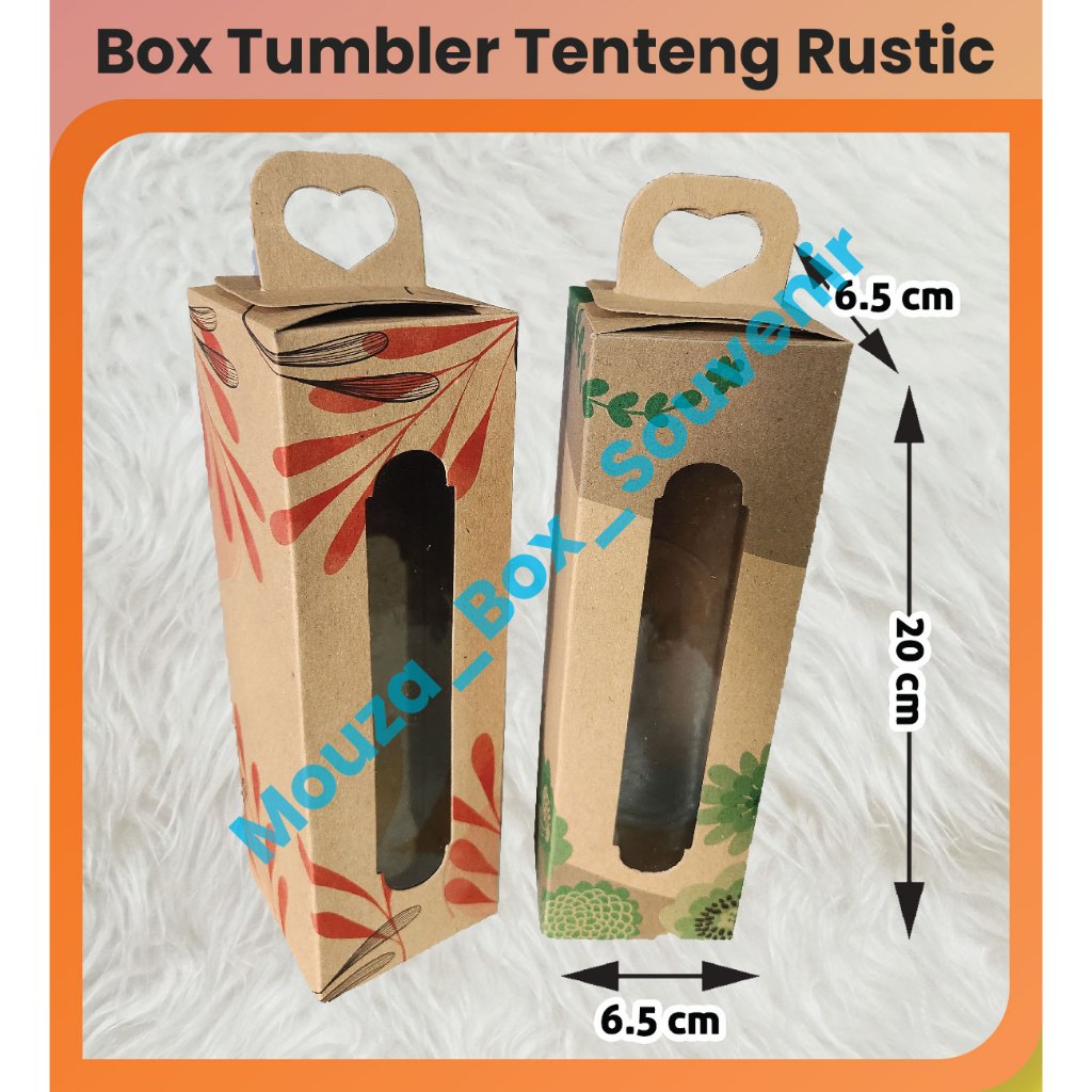 Jual (50PCS) BOX TUMBLER TENTENG RUSTIK | Shopee Indonesia