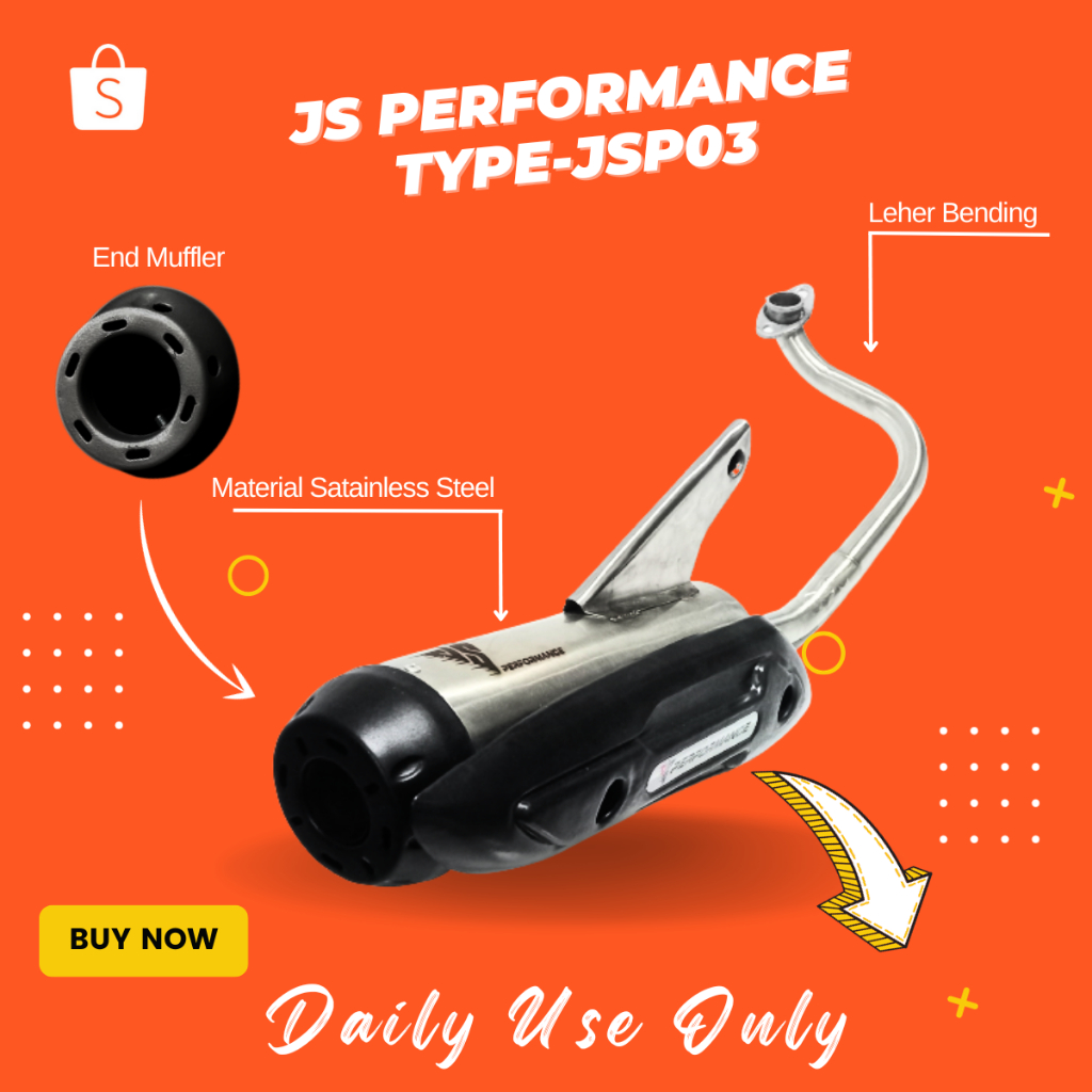 Jual Knalpot JS Performance Type-JSP03 untuk semua motor matic | Shopee ...