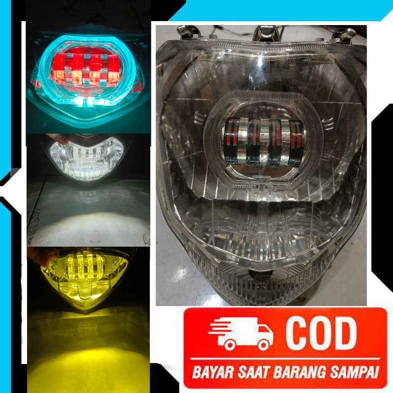 Jual LAMPU DEPAN DAYMAKER BILED MOTOR BYSON OLD PAKET LENGKAP | Shopee ...