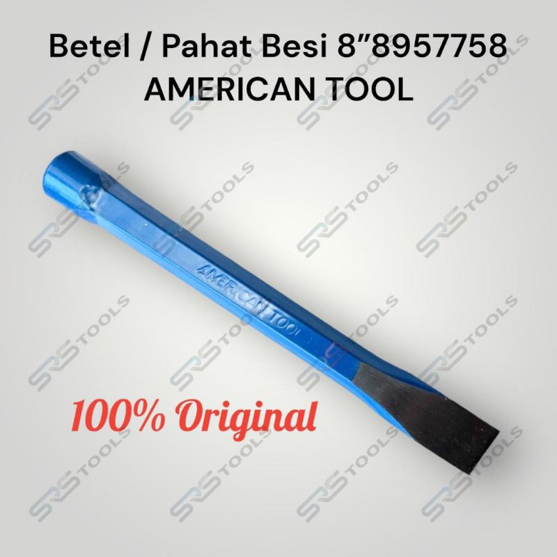 Jual AMERICAN TOOL 8957758 Betel Besi 8 Inch / Pahat Beton Tembok Batu ...